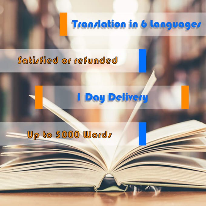 Do a translation of any text in 6 languages by Pacificside | Fiverr