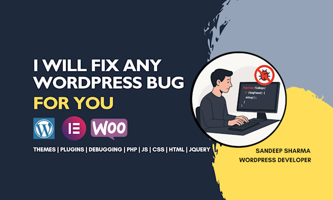Fix bugs in wordpress, php, woocommerce, js, css, themes and plugins by Its_sandy | Fiverr