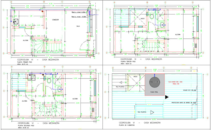 Architecture plans in autocad 2d and autocad civil 2d floor plans by ...
