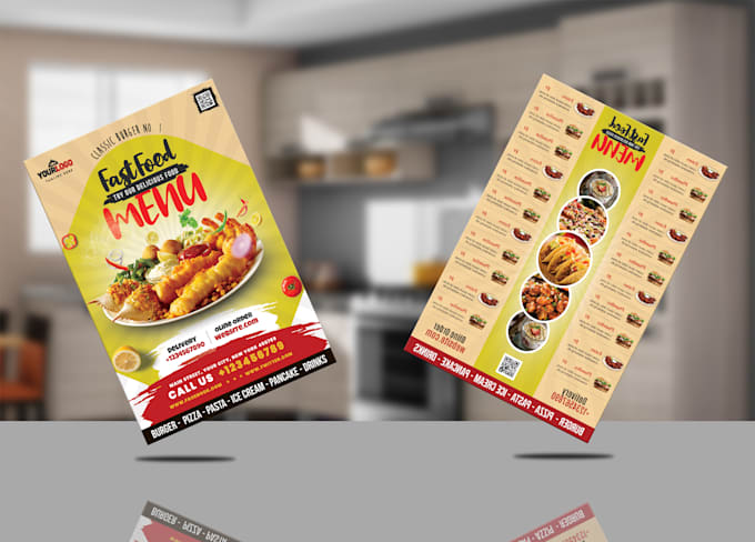 Create an attractive digital restaurant menu design by Hasakh | Fiverr