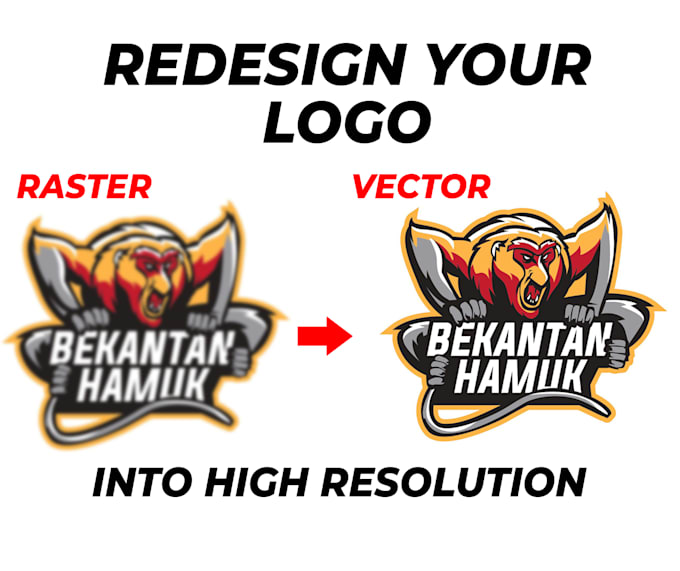 Redesign, trace and vectorize your logo into high resolution by Erckhrs ...