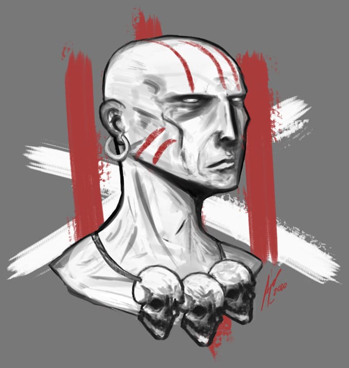 Draw busts of your favorite characters by Webhead96 | Fiverr