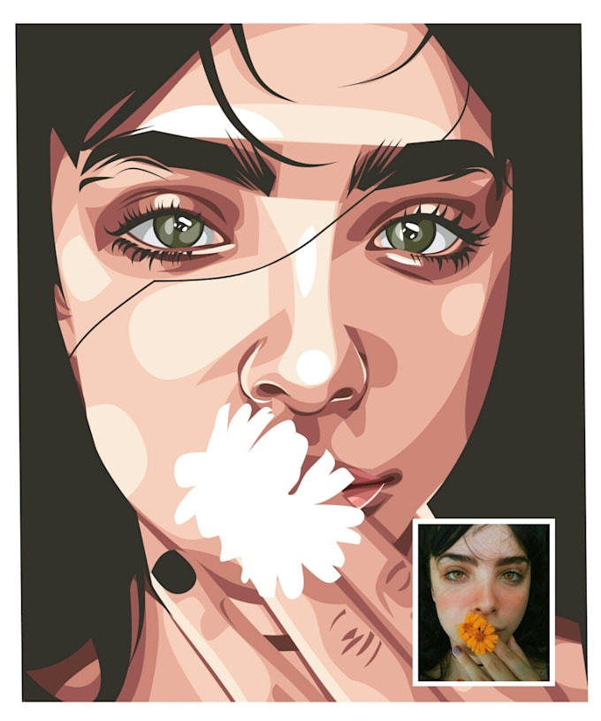 Draw your photo into a quality vector art by Farizu | Fiverr