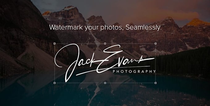 Adding watermark designed for your personal photos for more secure by ...