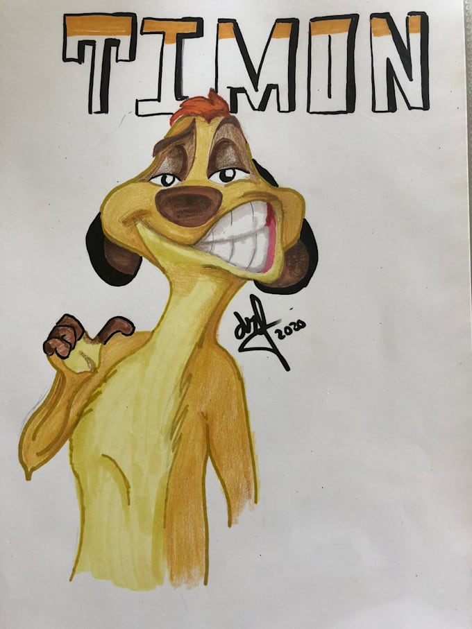 Draw your favorite cartoon character for you by Danielzijl | Fiverr