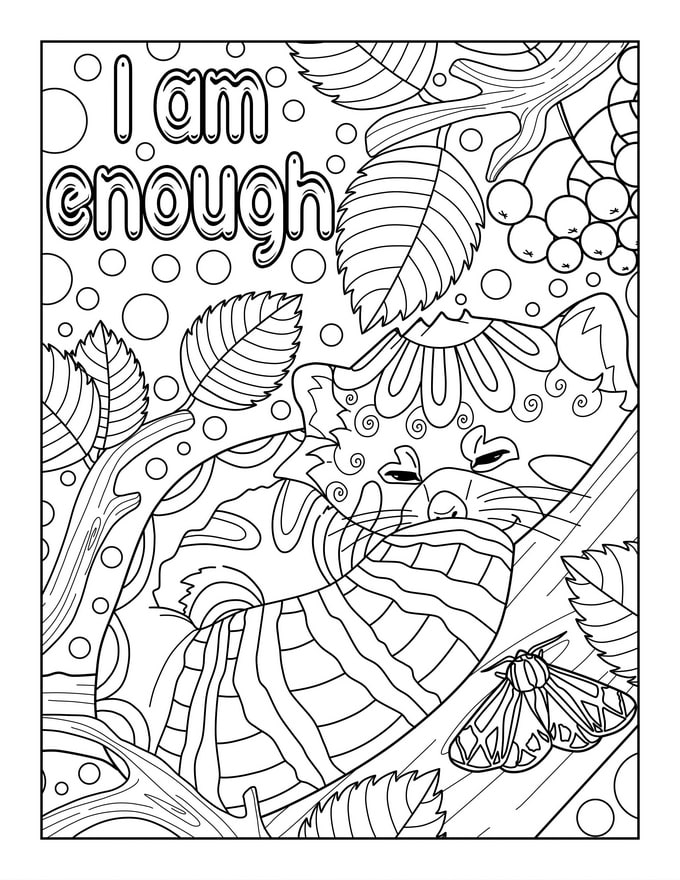 Give 20 i am statements affirmations coloring pages by Dfycontents19 ...