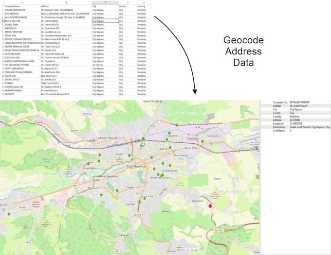 Geocode or reverse geocode your excel or csv locations by Mdomnita | Fiverr Geocode or reverse geocode your excel or csv locations by Mdomnita | Fiverr