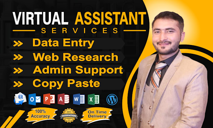 Be your virtual assistant for data entry and web research by Shahzad656 ...