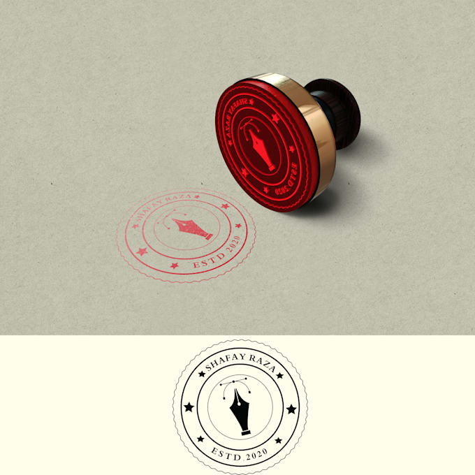 Design professional award,seal,digital stamp,badge logo by Shafayr | Fiverr