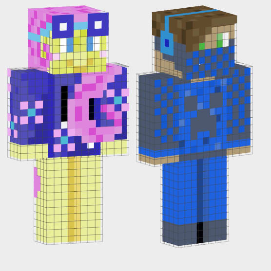 Design a custom minecraft skin by Damionfloyd | Fiverr