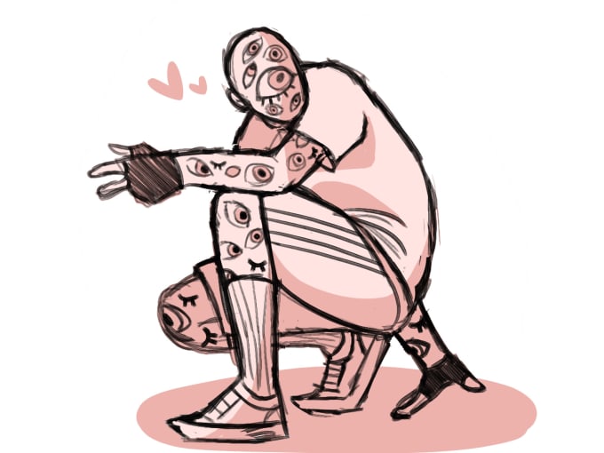 Create a 2d reference sheet or pose of your character by Frognari | Fiverr