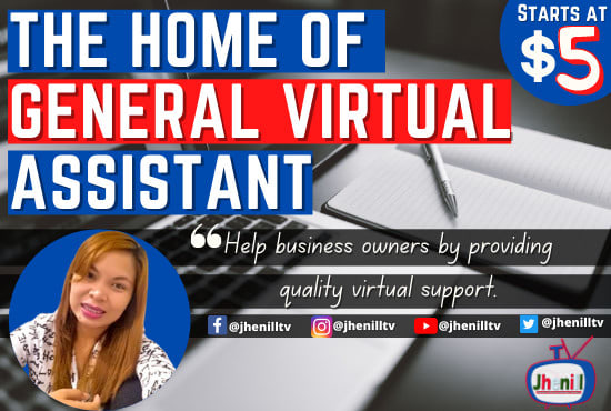 Be your general virtual assistant by Evangelineenriq | Fiverr