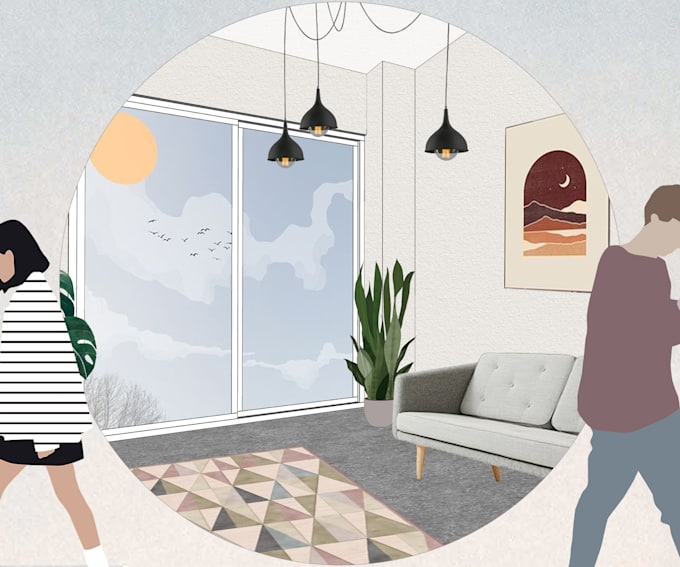 Create 3d architectural collage, drawing or photo montage by ...