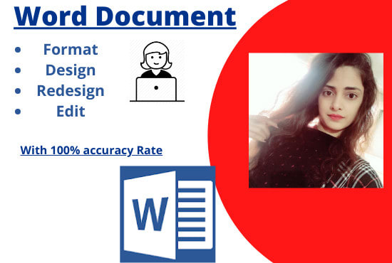 Edit, design, redesign, format your microsoft word document by ...