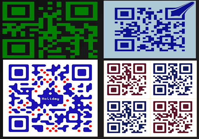 Design qr code generating and making multi color qr code with logo only ...
