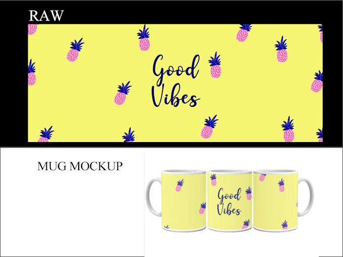 Create design for mug mockup, edited photos by Prestiayudiah | Fiverr