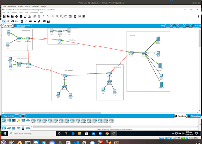 Do cisco packet tracer networking design and documentation by Hartechworld1 | Fiverr