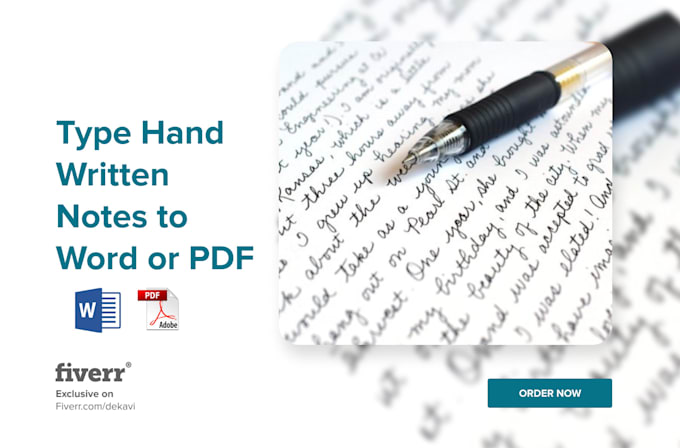 Type your scanned handwritten notes perfectly to word or pdf by Dekavi ...