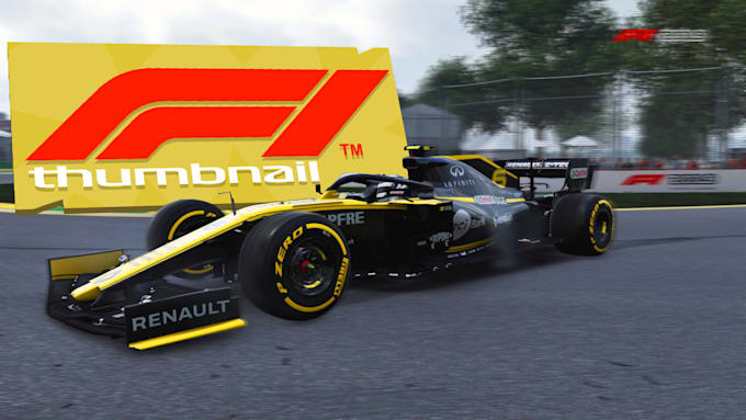 Create a good looking formula 1 thumbnail by Iskeyy | Fiverr