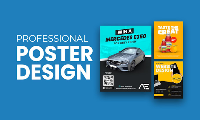 Design professional posters, flyers, and brochures by Sherinesimms | Fiverr