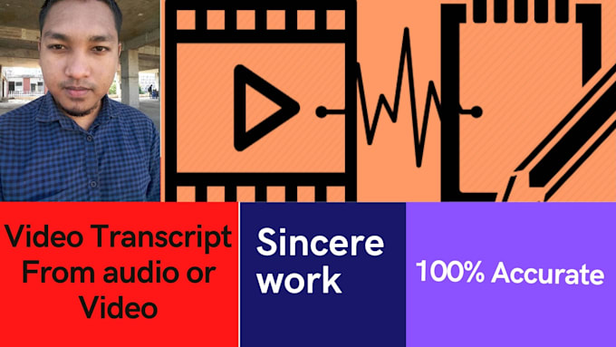 Transcript text from video or to audio by Alpharotno321 | Fiverr