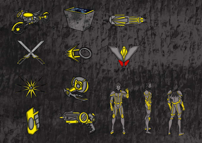 Make 2d basic assets by Athayamt | Fiverr