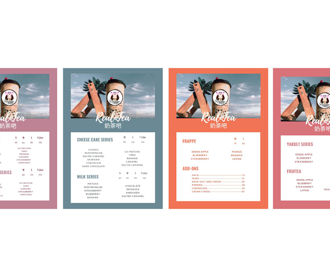 Create visually appealing menu designs by Arianneloren | Fiverr