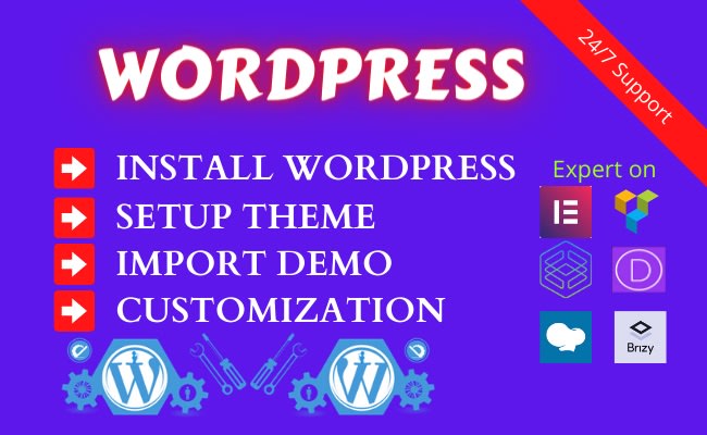 Install wordpress, setup theme, do customization by Rjsagor10 | Fiverr