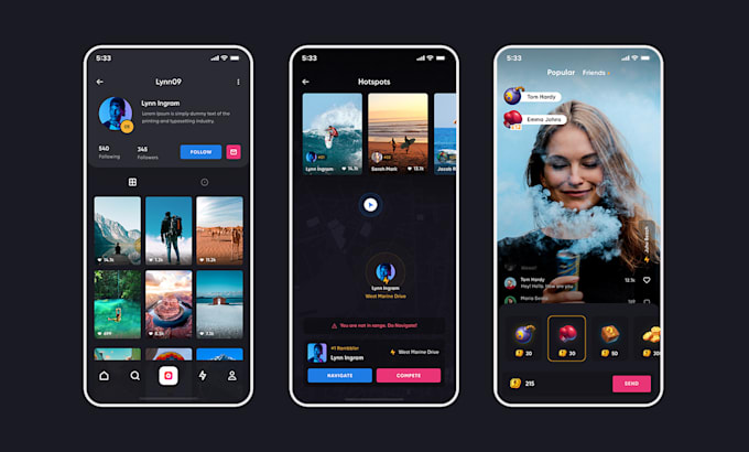 Design creative mobile app ui design by Creativemythics | Fiverr