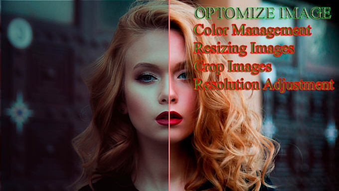 Optimize images, resizing, resolution, cropping, and color adjustment ...