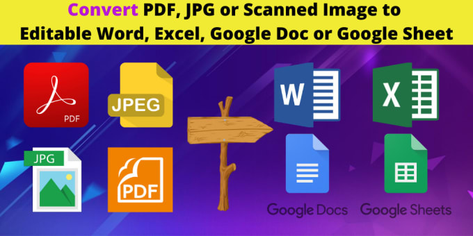 Convert pdf, jpg, image, scanned files to ms word, excel, google docs ... Convert pdf, jpg, image, scanned files to ms word, excel, google docs ...
