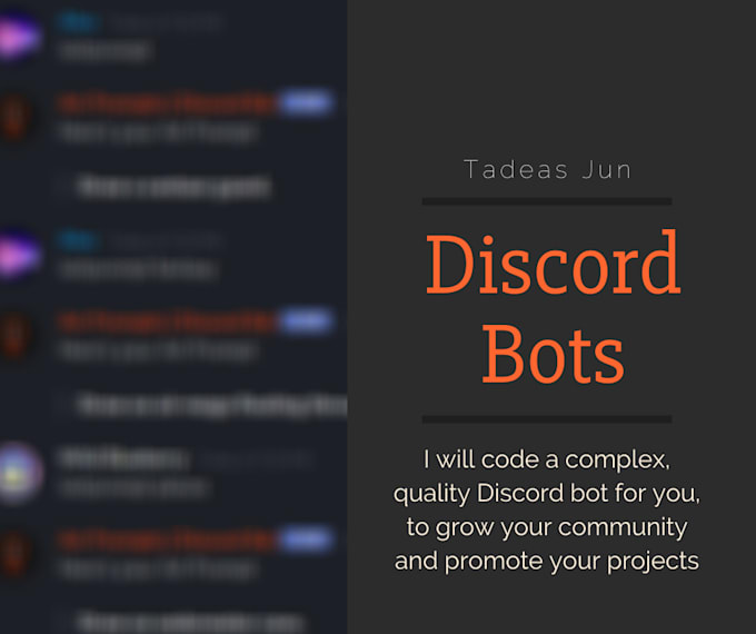 Code you a quality discord bot by Tadeas_jun | Fiverr