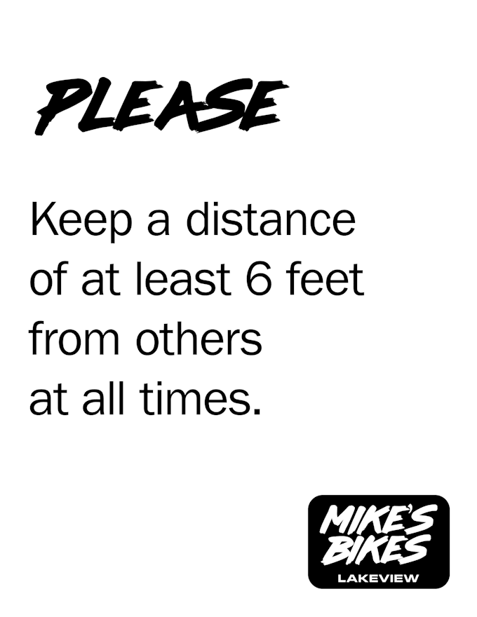Design social distancing signage by Timmyo_ | Fiverr