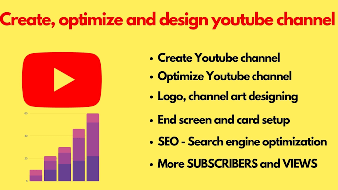 Create, optimize, setup and design youtube channel professionally by ...