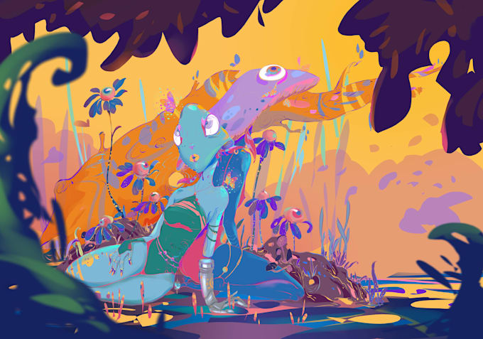 Create beautiful and detailed illustration by Lukillustration | Fiverr