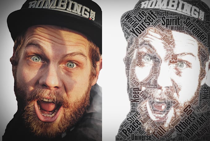 Create amazing portrait word art or any custom shapes by Shibinshyz ...