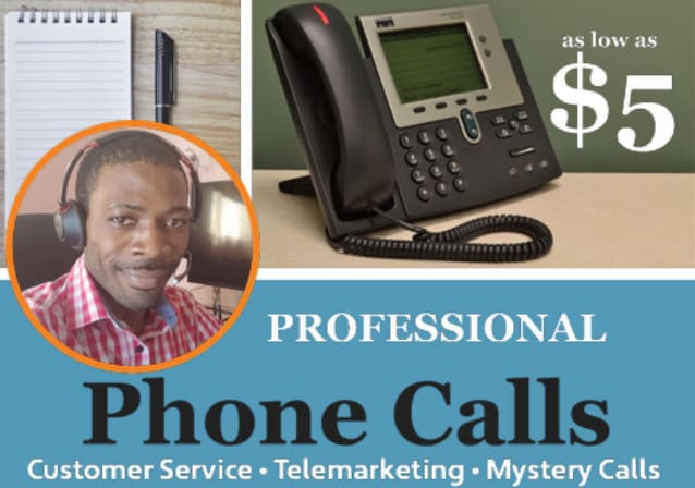 Make professional phone calls by Grammar_d | Fiverr