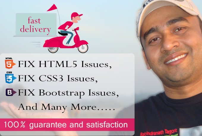 Fix Html Css Issues In 24 Hours By Shabab Shihan Fiverr