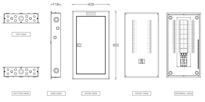 Do any electrical panel board design and sld with autocad by ...