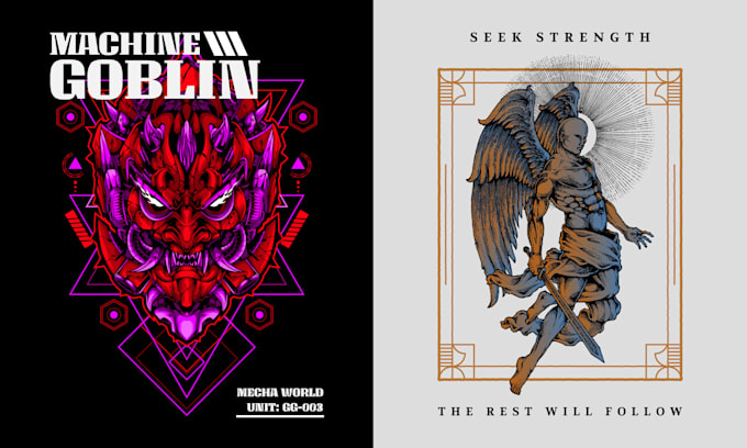 Create mindblowing complex tshirt design by Ct7636 | Fiverr