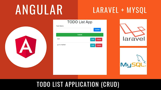Develop full stack web application using laravel and angular by ...