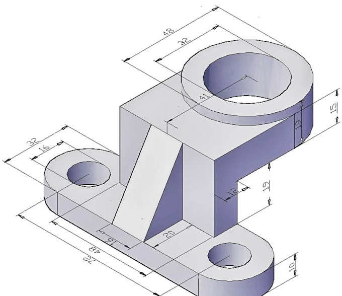 Make 2d drawings and 3d modelling in solidwork by Nasirf | Fiverr