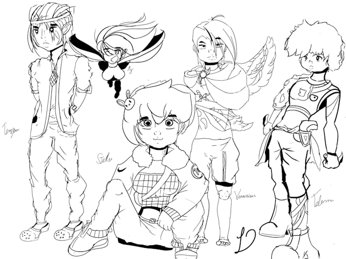 Draw any character you want by Freneticgames | Fiverr