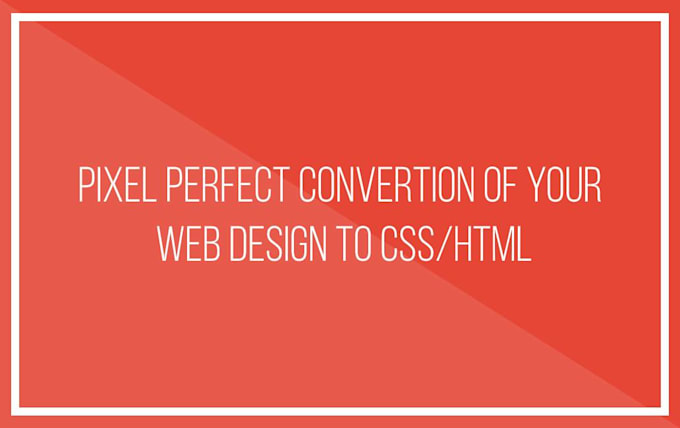 Convert your web design to pixel perfect website by Geronaalvin | Fiverr
