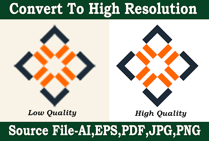 Convert raster logo to vector file high resolution ai,eps,pdf by ...