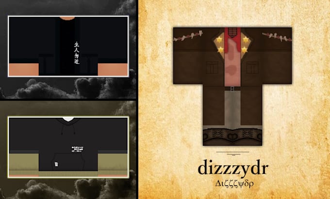 Design 2d roblox clothing based on what you provide by Dizzzydr | Fiverr