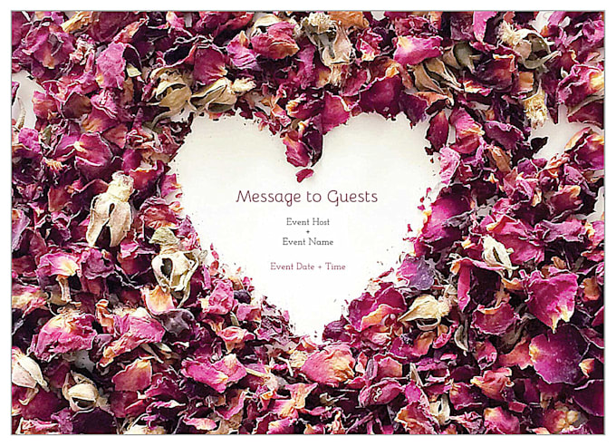 Heart invitation card design template by Cevenen1 | Fiverr