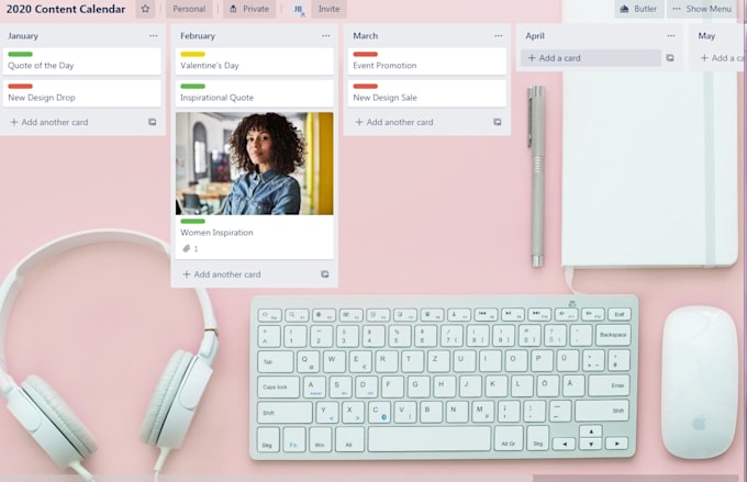 Create a 1 month content calendar for your ig fb tw by Juliemariebedas ...