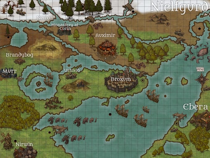 Create a world map for your rpg tabletop game by Darienlombardo8 | Fiverr