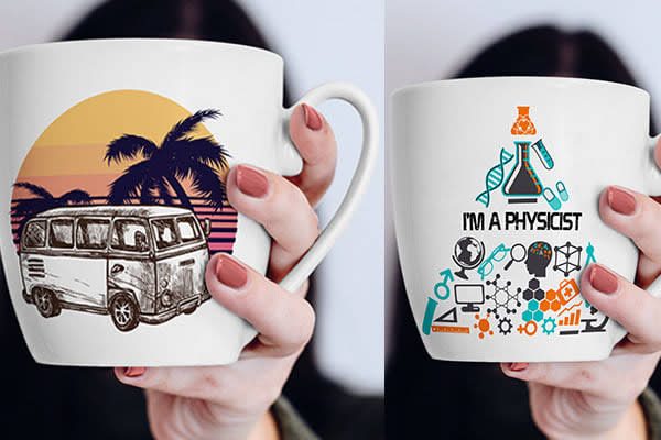 Create custom coffee mug design by Zidannkh | Fiverr